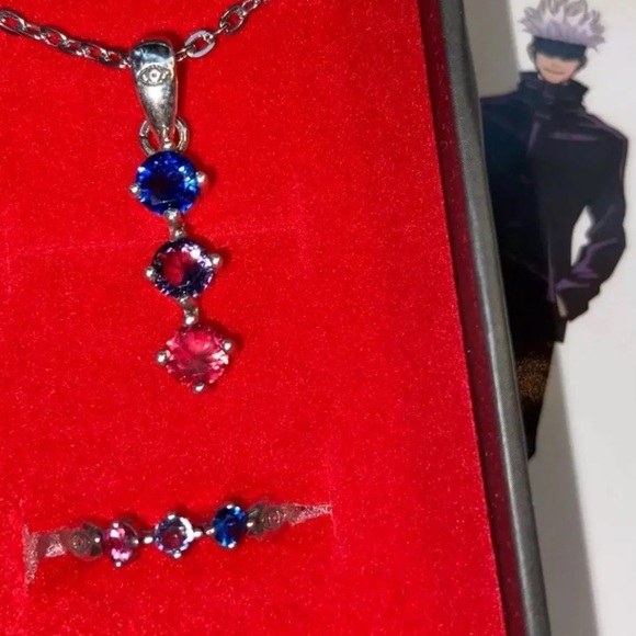 Jewelry | Jujutsu Kaisen Gojo Satoru Ring And Necklace Set | Poshmark